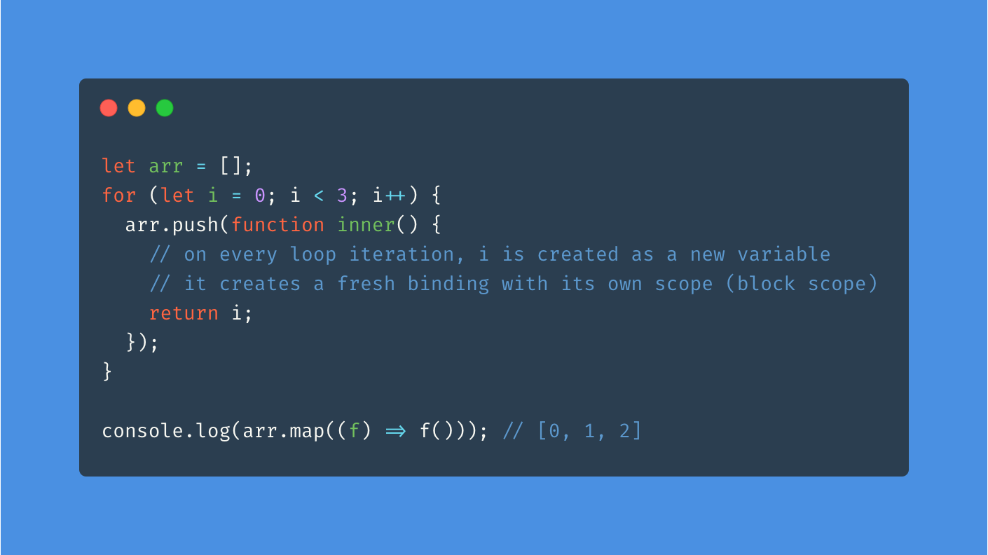 What is a closure in JavaScript? (with examples)